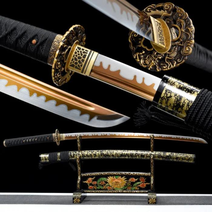 Épée noire et dorée | Katana